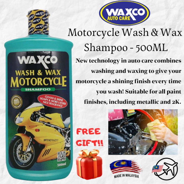 WAXCO Wash & Wax Motorcycle Shampoo / Motorcycle Shampoo Wash & Wax ...