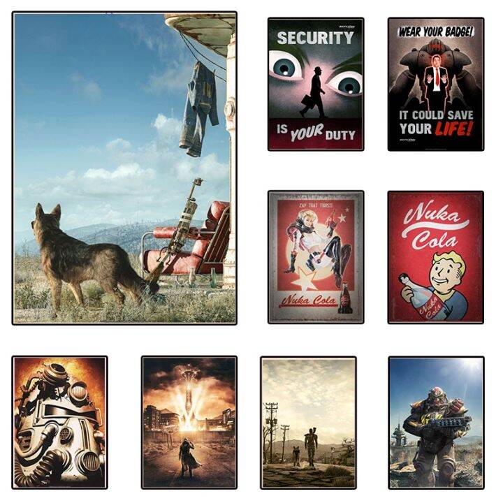 Hollyser Fallout 4 Poster - New Vegas Armor Robot Helmet-hiasan ...