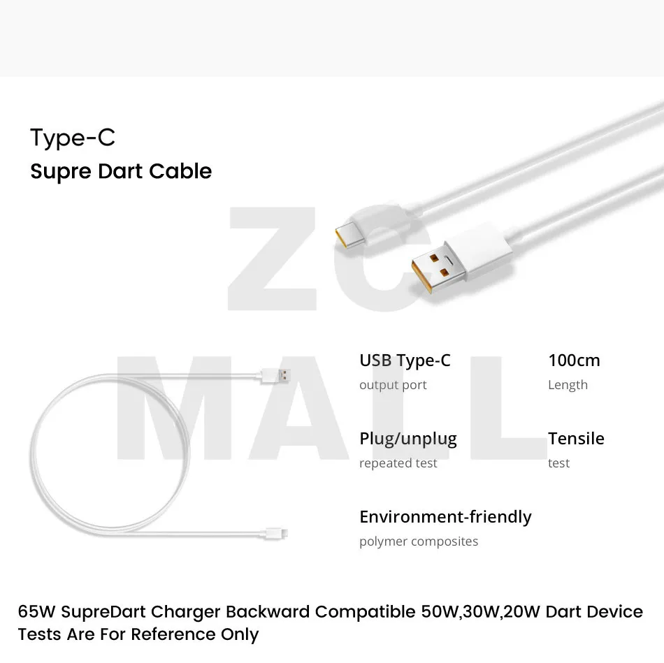 Original Realme 65W SuperDart Charger USB Type C Fast Charging สำหรับ ...