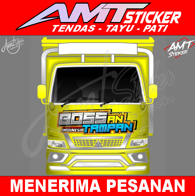 Stiker Dada Truk Canter - Sticker Kabin Depan - Bisa Custom | Lazada ...