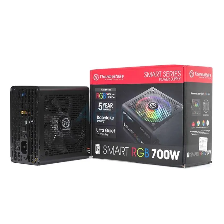 ThermalTake พาวเวอร์ซัพพลาย PSU (80+ White) Smart RGB 700w | Lazada.co.th