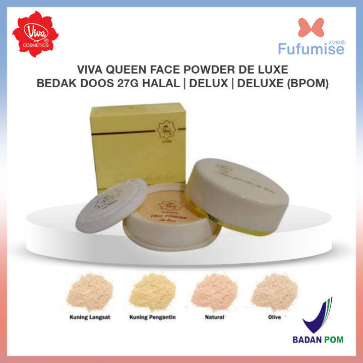 Viva Queen Face Powder De Luxe Bedak Doos 27g Halal | Delux | Deluxe ...