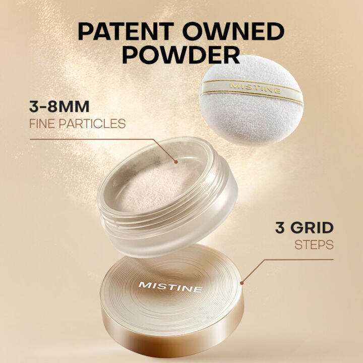 MISTINE 24H Oil Control Translucent Loose Powder Setting Foundation ...
