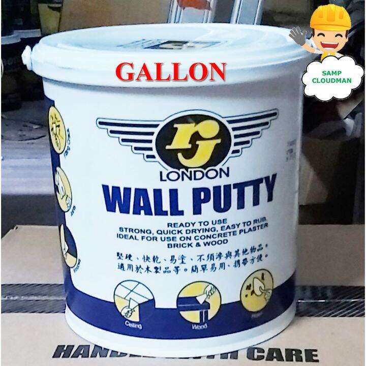 ♦RJ London Wall Putty Gallon Size 5 Kilo For Concrete Wood and Bricks ...