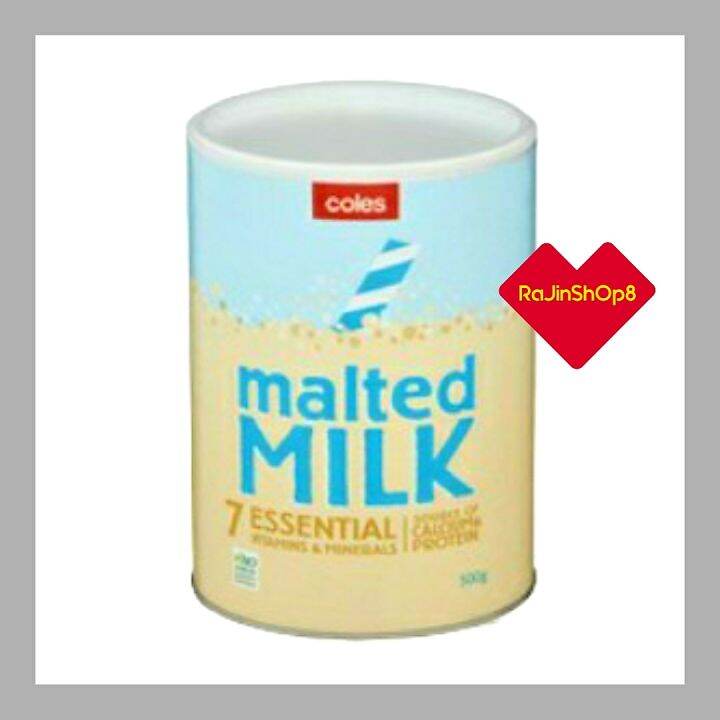 Coles Malted Milk Drink Powder 500g Aus Lazada