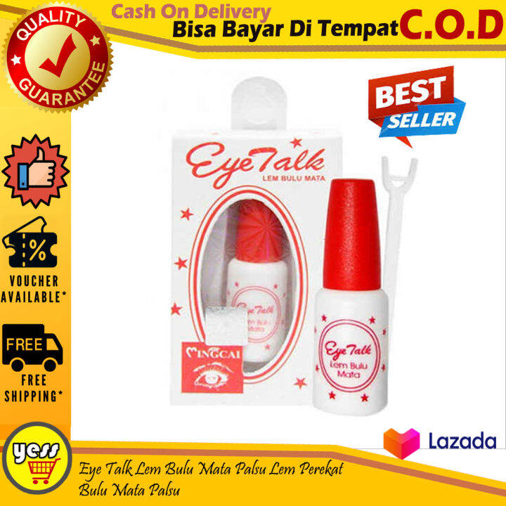 Eye Talk Lem Bulu Mata Palsu Lem Perekat Bulu Mata Palsu Tahan Lama ( Pilih Warna Putih/Hitam ...