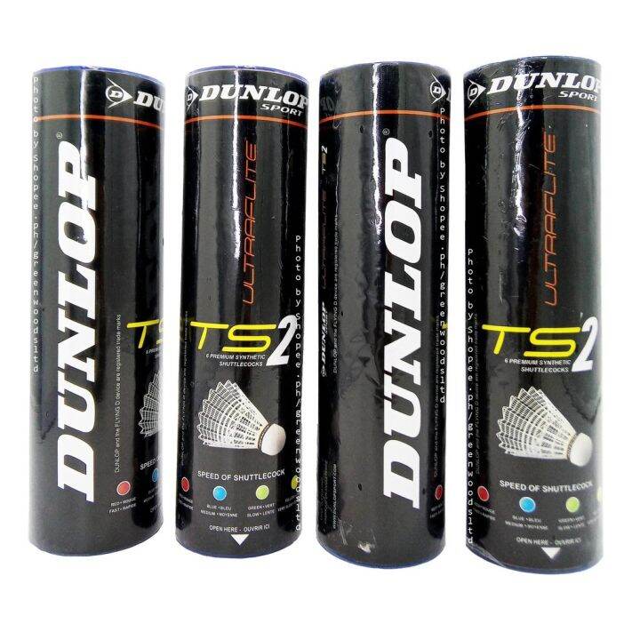 Dunlop Neon Nylon Shuttlecock TS2 (6pcs) | Lazada PH