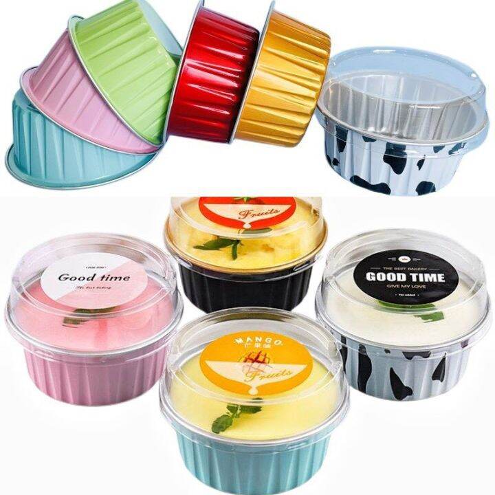 10pcs 125ml round aluminum foil round aluminum foil cup | Lazada PH