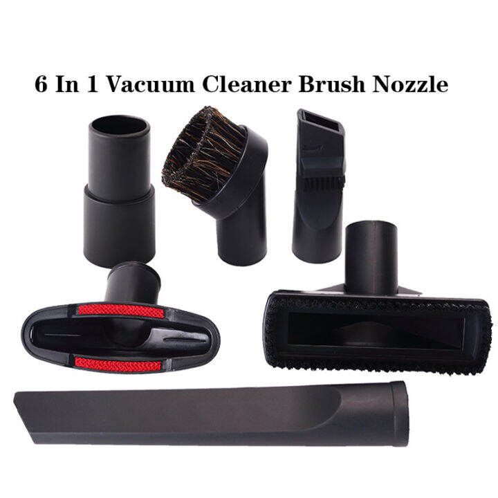 6 In 1 Vacuum Cleaner Suction Head Flat Nozzle Brushes 32MM Vacuum ...
