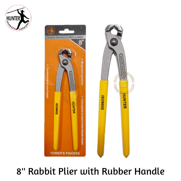 HUNTER 8'' Rabbit Plier with Rubber Handle | Lazada