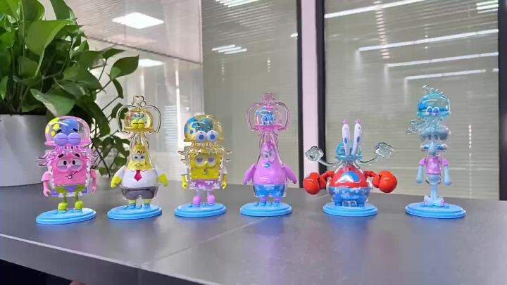 Authentic SpongeBob Jumping Jellyfish Theme Series Blind Figurine ...