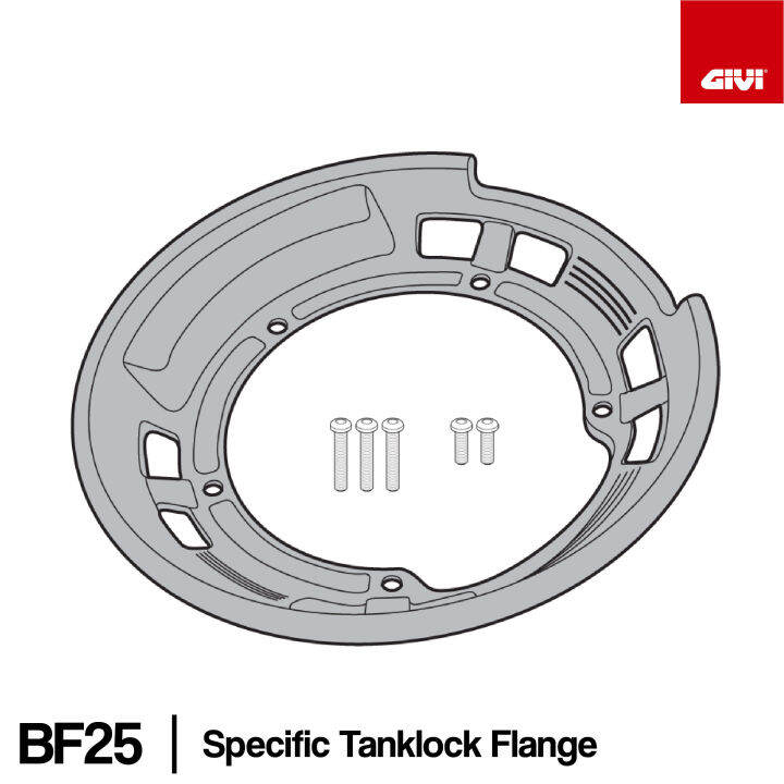 GIVI BF25 - Specific Tanklock Flange - อุปกรณ์สำหรับติดตั้งกระเป๋าถัง ...
