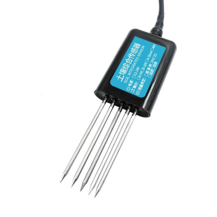 RS485 Soil Integrated Sensor NPK Sensor Acid Alkalinity PH Moisture ...
