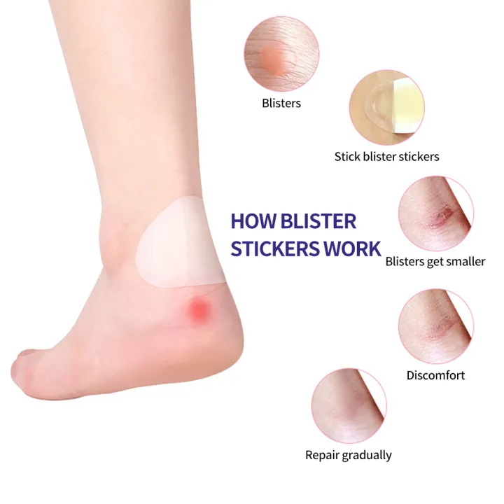 Hailicare Invisible Anti-wear Foot Sticker Relieves Blister Patch ...