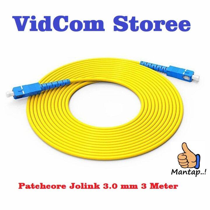 Patchcore Fiber Optic JOLINK 3mm - Patchcord Kuning 3.0mm | Lazada ...