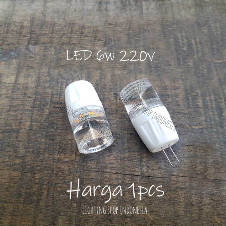 Lampu Halogen Kacang Diamond kaki G4 led 6w 220V white / warm white ...