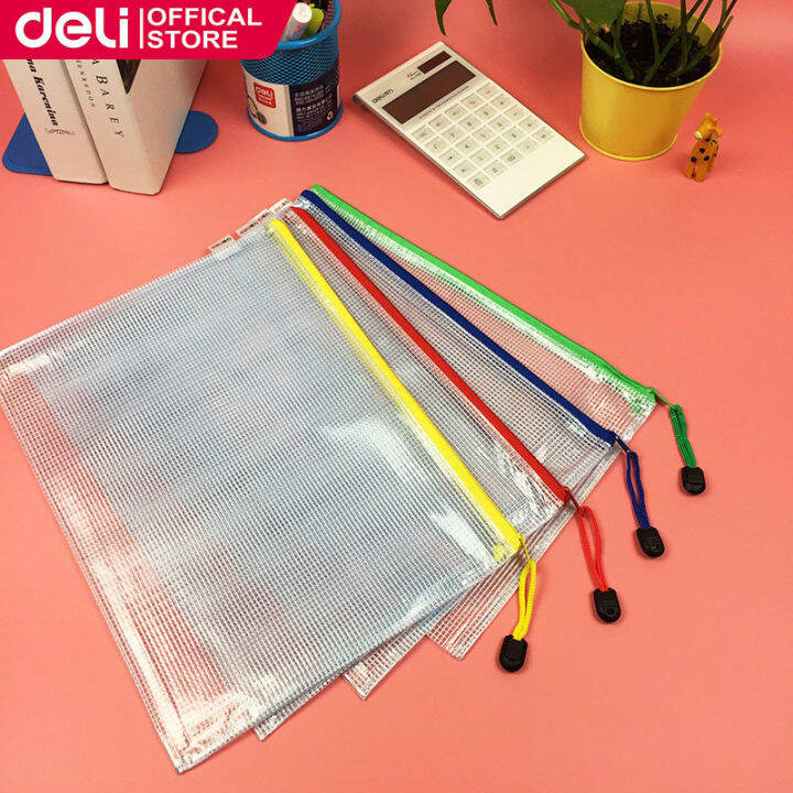 Deli 63465 Zip Bag A4 Assorted Color | Lazada PH
