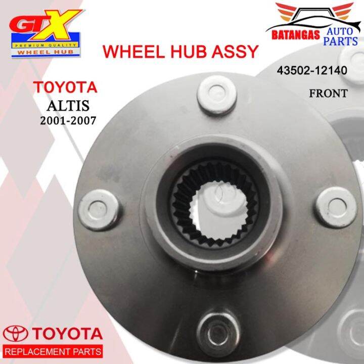 WHEEL HUB ASSY FOR TOYOTA ALTIS 2001-2007 FRONT (43502-12140) GTX ...