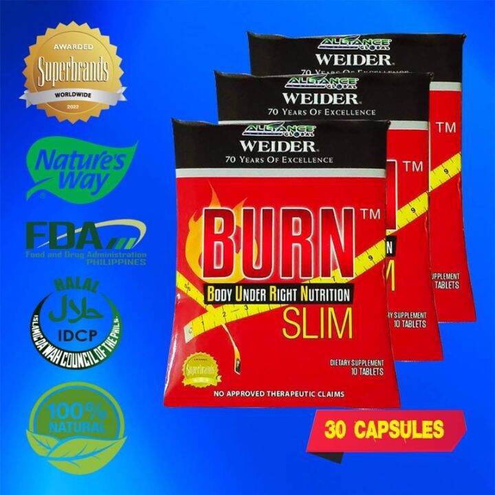 100% Authentic Burn Slim Tablet (30 tablets) | Lazada PH