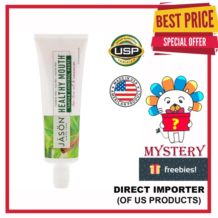 Jason Natural, Healthy Mouth, Tartar Control Paste, Tea Tree Oil ...