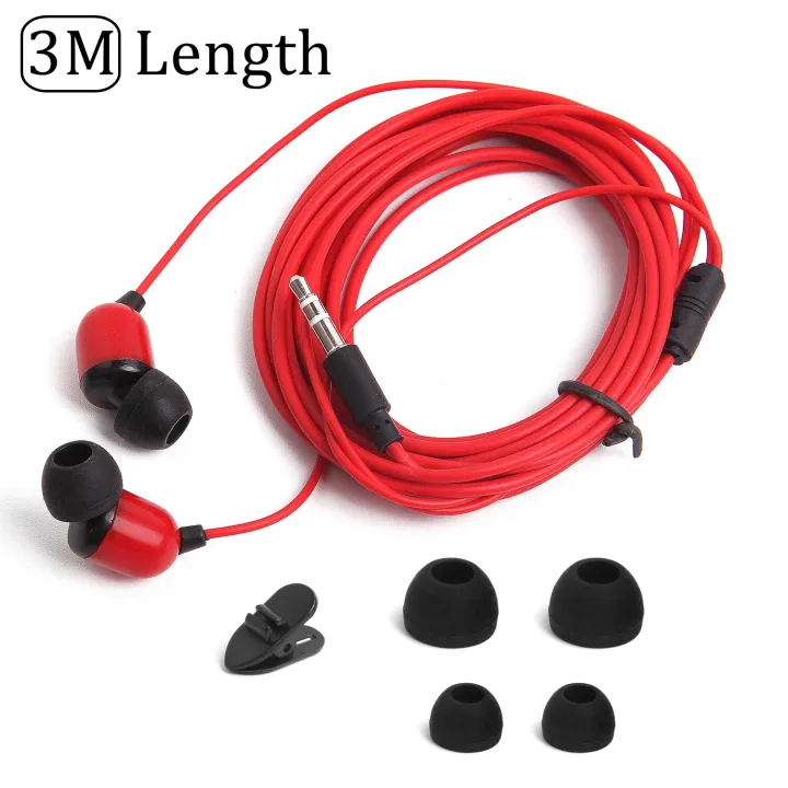 3M Long Earphones In-ear Wired Earphone Micro-sound Unit Delicate and ...