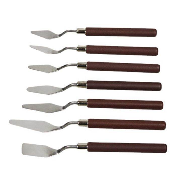 7 Pcs Oil Painting Knife Set Oil Painting Shovel Oil Painting Palette ...