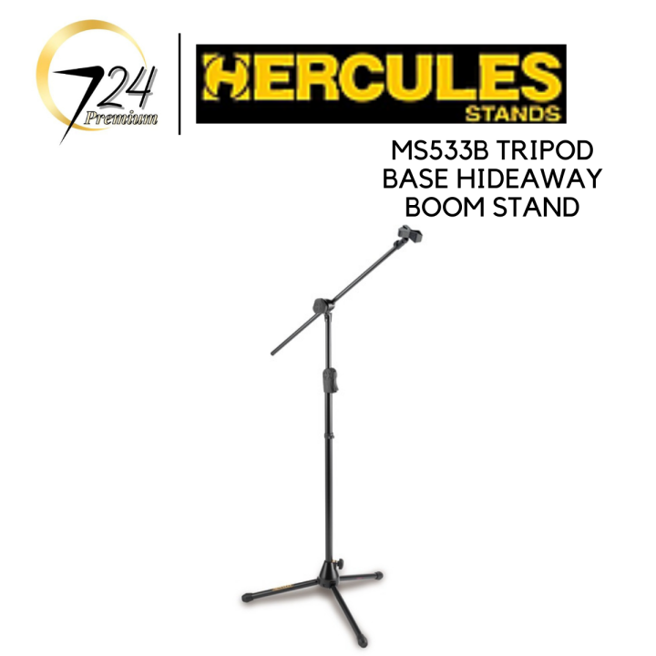 Hercules Stand - Hercules MS533B EZ CLUTCH TRIPOD MICROPHONE STAND W/2 ...