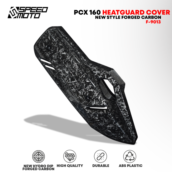 MOKOTO HONDA PCX 160 MUFFLER COVER FORGED CARBON / EXHAUST PIPE HEAT ...