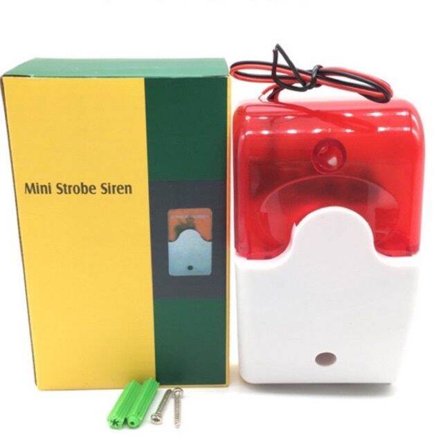 mini siren ไซเรน มีเสียงมีไฟ 12VDc พร้อมส่งจาก กทม ออกบิลได้ | Lazada.co.th