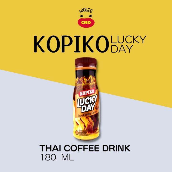 Kopiko Lucky Day Minuman Kopi Thai Coffee Drink 180 ml | Lazada Indonesia