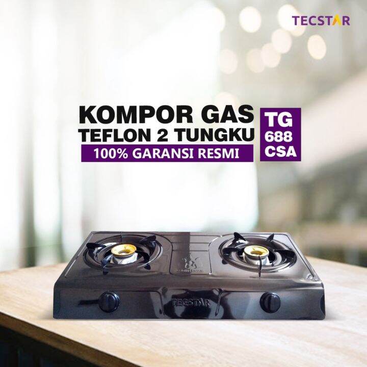 TECSTAR Kompor Teflon 2 Tungku TG-688 CSA | Lazada Indonesia