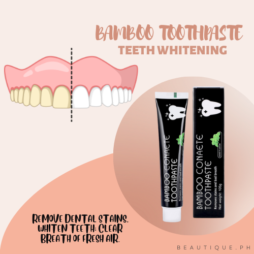 Bamboo Charcoal Teeth Whitening Black Toothpaste Whitener Tooth Paste ...