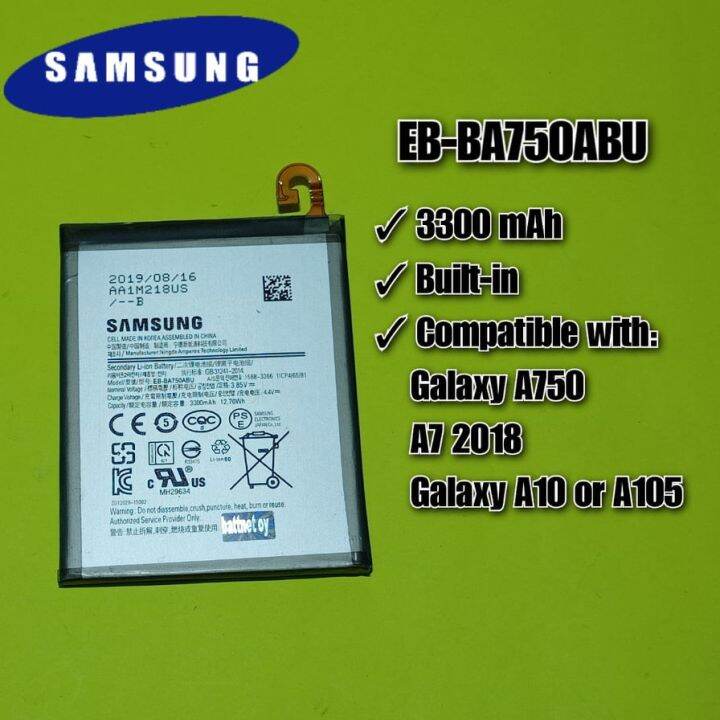 SAMSUNG Galaxy A750 EB-BA750ABU Built-in Battery Replacement | Lazada PH