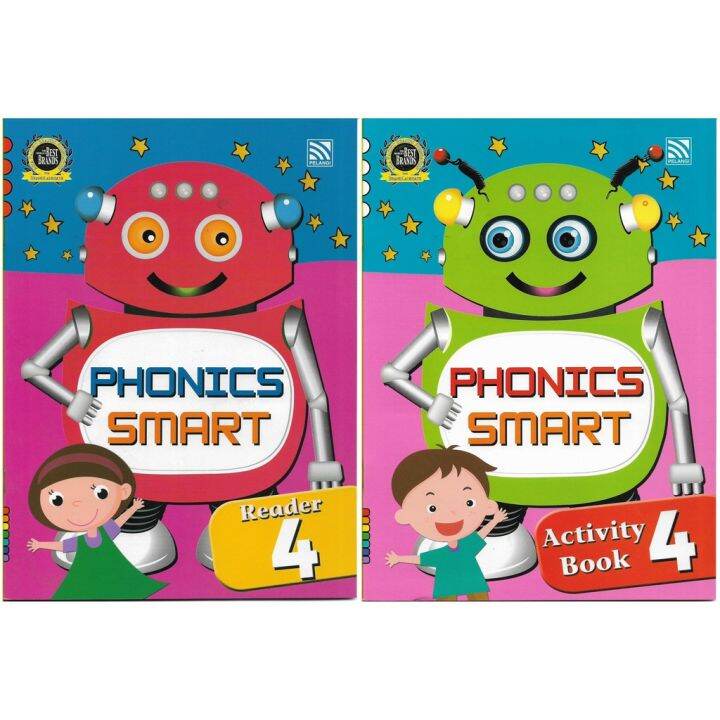 学前 幼儿6岁 下半年课本作业 PHONICS SMART READER & ACTIVITY BOOK 4 英文音节 BI TADIKA ...