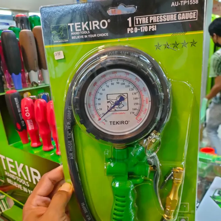Tire pressure gauge Heavy Duty 3IN1 Tekiro - Alat Isi Angin Tekiro ...