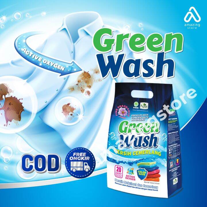 Green Wash Detergent HPAI / Detergent Ramah Lingkungan / Sabun Cuci ...