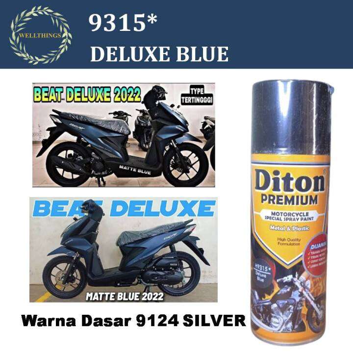 Cat Pilox Diton Premium Honda Deluxe Blue 9315 Warna Biru Doff Dop ...