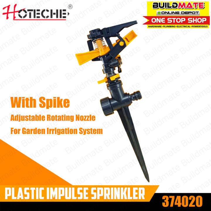 HOTECHE Plastic Impulse Sprinkler With Spike 374020 •BUILDMATE• | Lazada PH