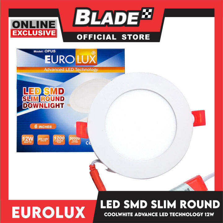 Eurolux OPUS LED SMD Slim Round Downlight 6 Inches 1200 lumens 12 watts ...