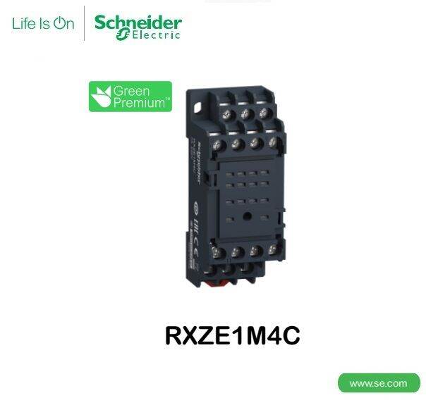 Socket, Harmony, for RXM2LB RXM4LB relays,7A, screw connectors, mixed contact RXZE1M4C | Lazada ...
