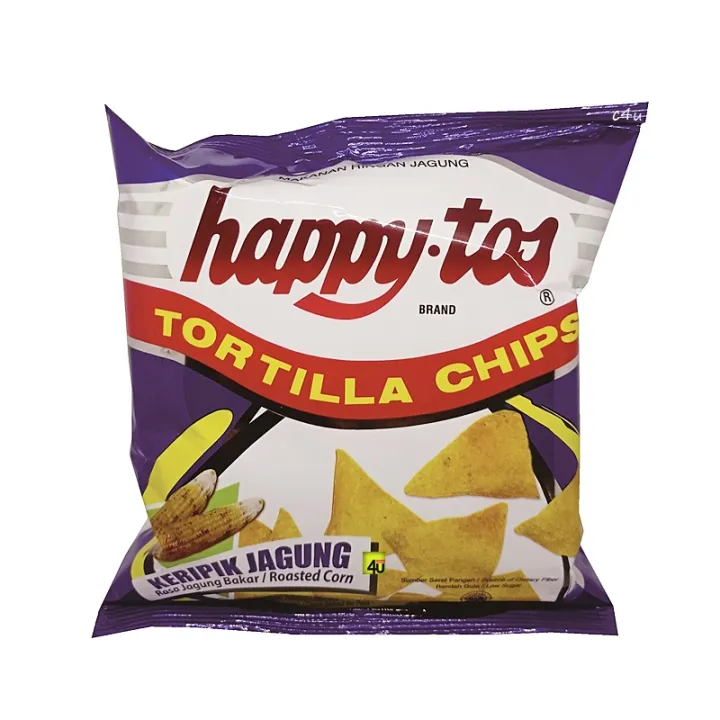 HAPPY-TOS - Tortilla Chips Rasa JAGUNG BAKAR - 55gr KECIL | Lazada ...