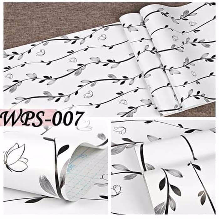 WALLPAPER DINDING / WALLPAPER STICKER / WALPAPER DINDING MOTIF DAUN ...