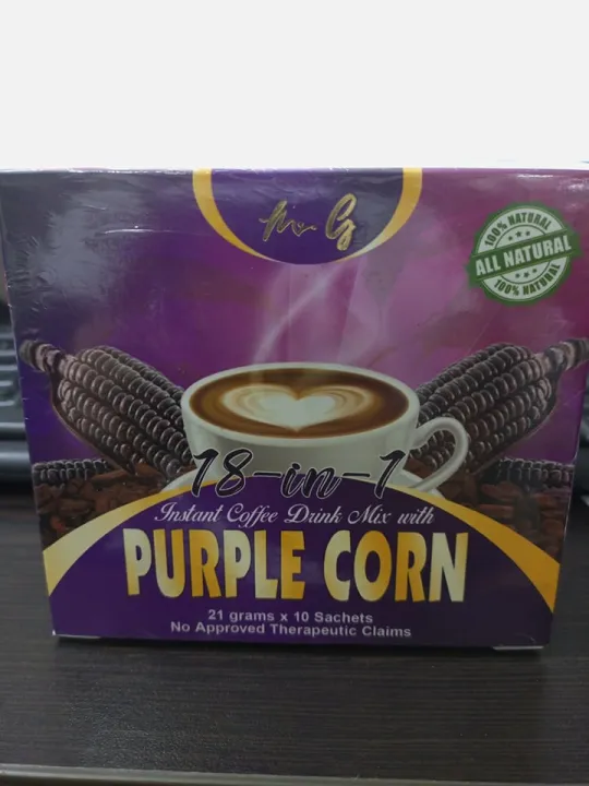 Purple Corn 18 in 1 Instant Coffee Drink Mix 10 sachets x 21g | Lazada PH