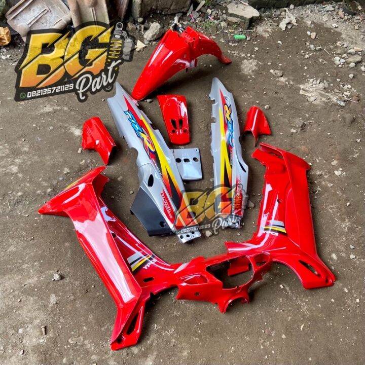 PROMO cover body full halus fizr f1zr dual tone merah silver limited ...