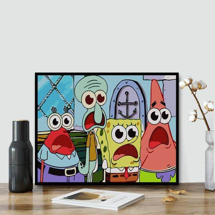 {Home poster} SpongeBob Paint by Numbers DIY SquarePants Digital ...