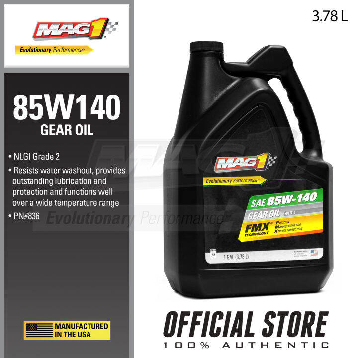 MAG 1 85W140 GL-5 Car Gear Oil 1gal (3.785) MAG1 PN#836 | Lazada PH