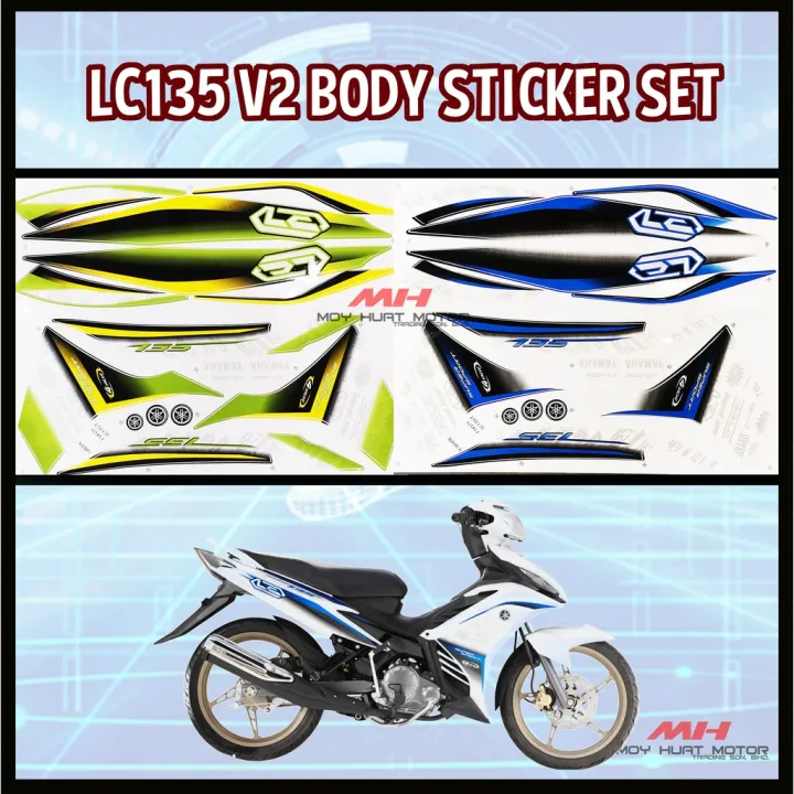 YAMAHA LC135 V2-V7 BODY STICKER SET / 135 LC BODY STICKER SET ...