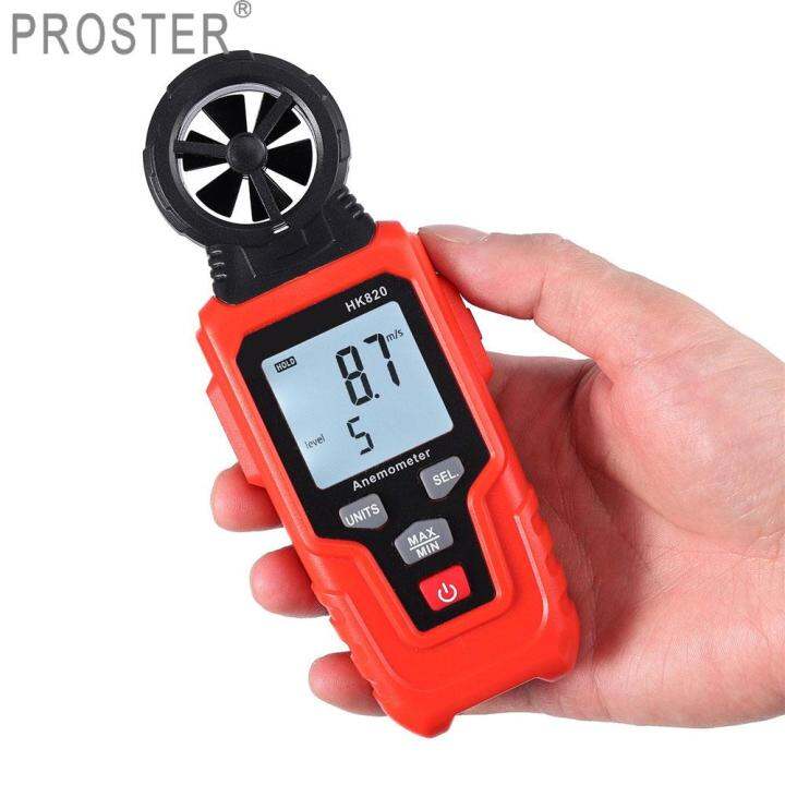 Proster Digital Handheld Anemometer Wind Speed Meter Anemometer With ...