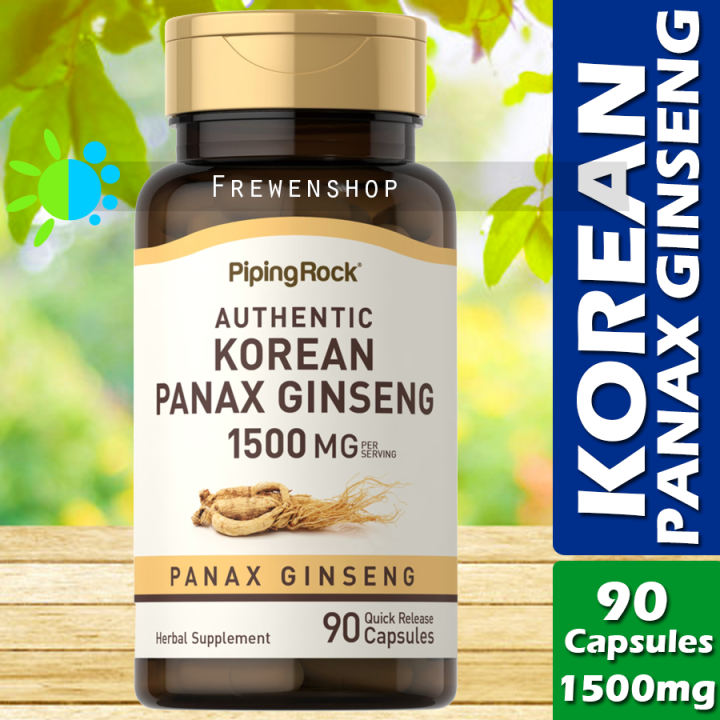 KOREAN PANAX GINSENG 1500mg (per Serving) x 90 Capsules Root Extract ...