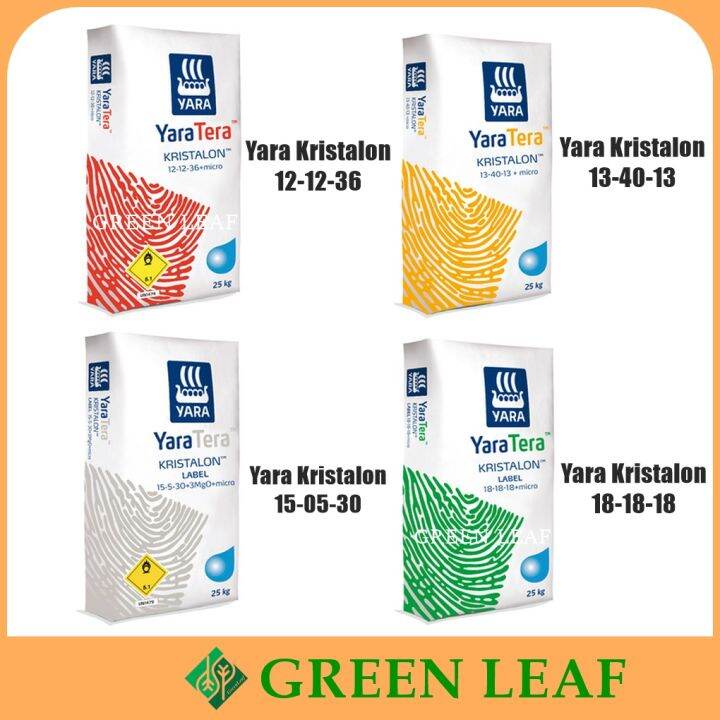 (REPACK 1KG) YaraTera KRISTALON Green Yellow White Red Baja Foliar ...